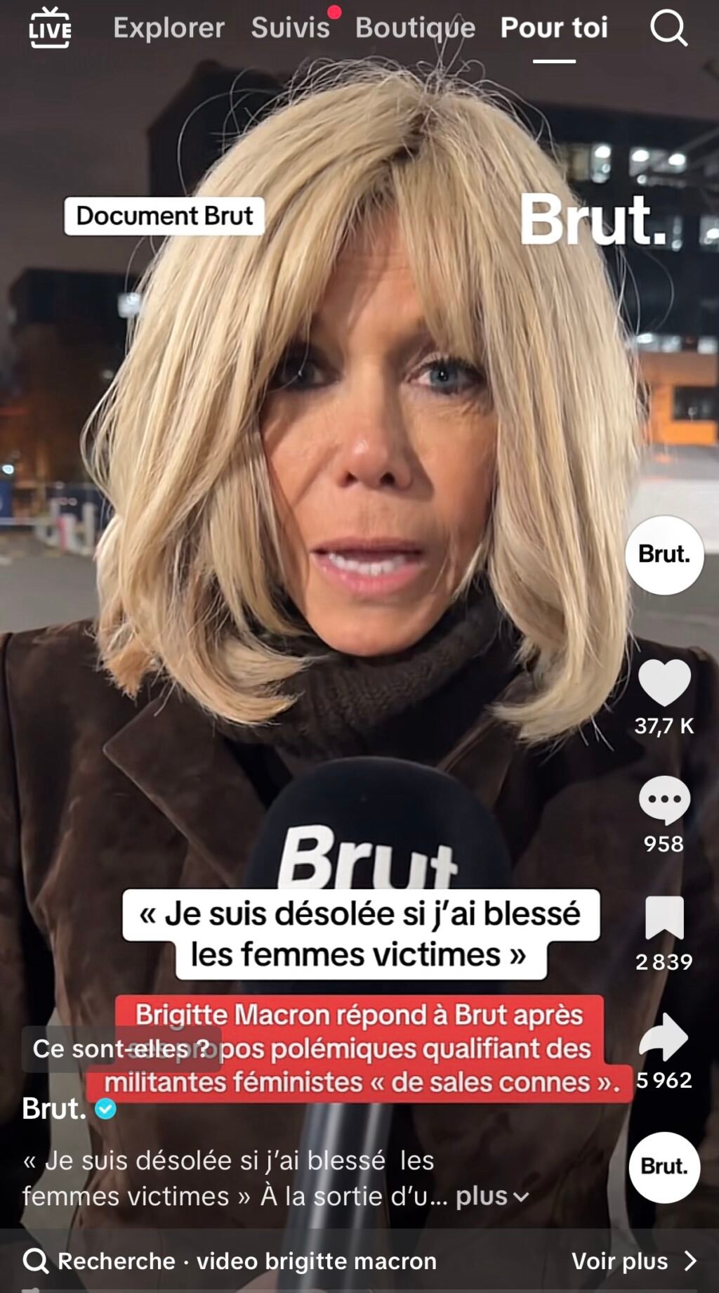 Polémique Sales connes : Brigitte Macron s'explique enfin : "Je suis ...